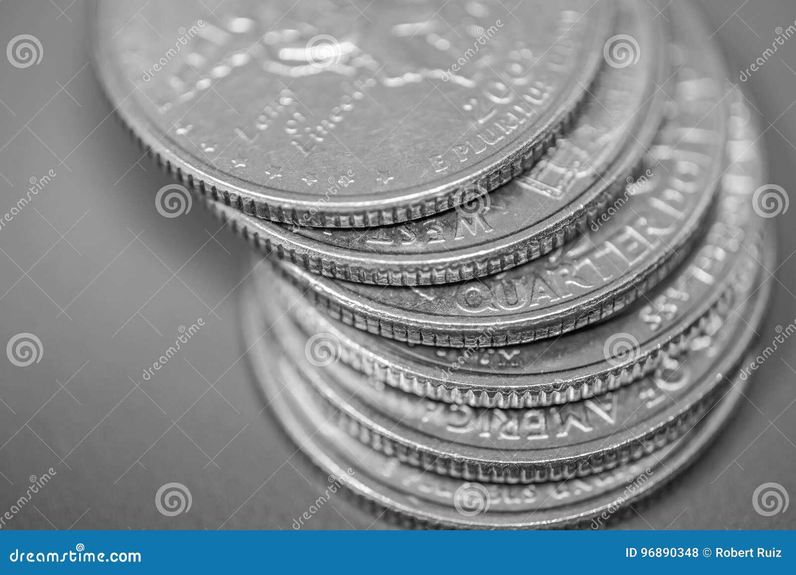 American money coins stock photo. Image of black, edges - 96890348