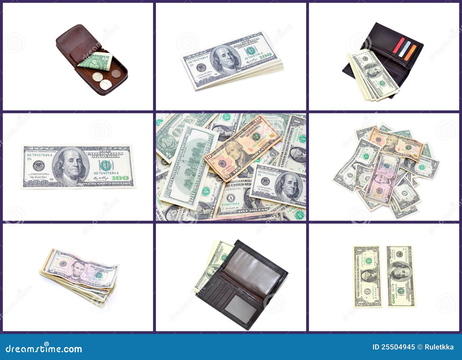 American money collage stock image. Image of bills, coins - 25504945