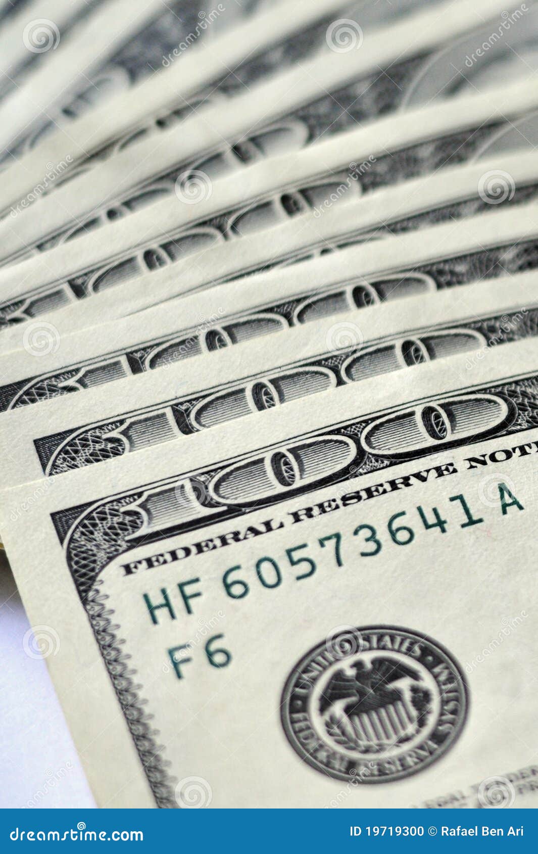 American Money - US Dollar Notes Stock Photo - Image of green, closeup ...