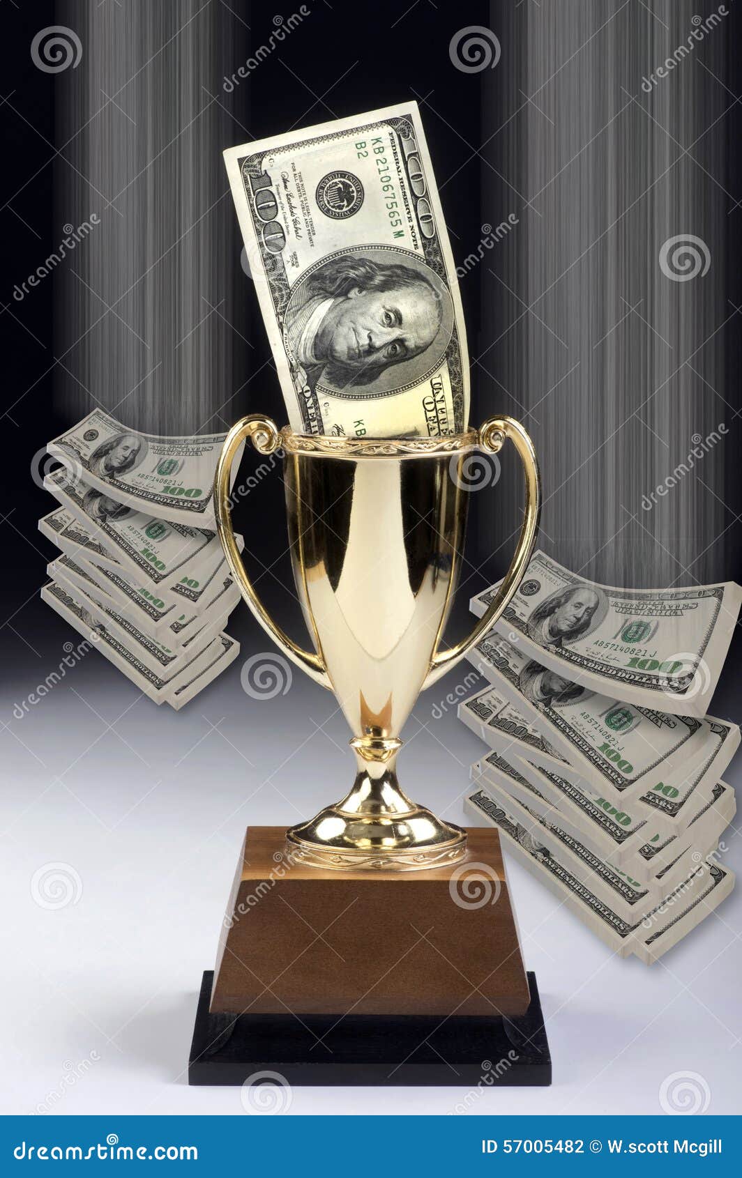 American Money winner. stock photo. Image of luxury, franklin - 57005482