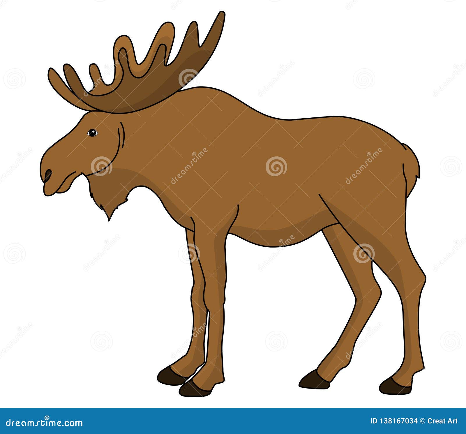 Moose Illustration, Drawing, Engraving, Ink, Line Art, Vector ...