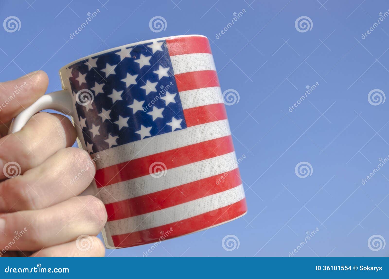 American mug, flag stock photo. Image of vacancy, united - 36101554