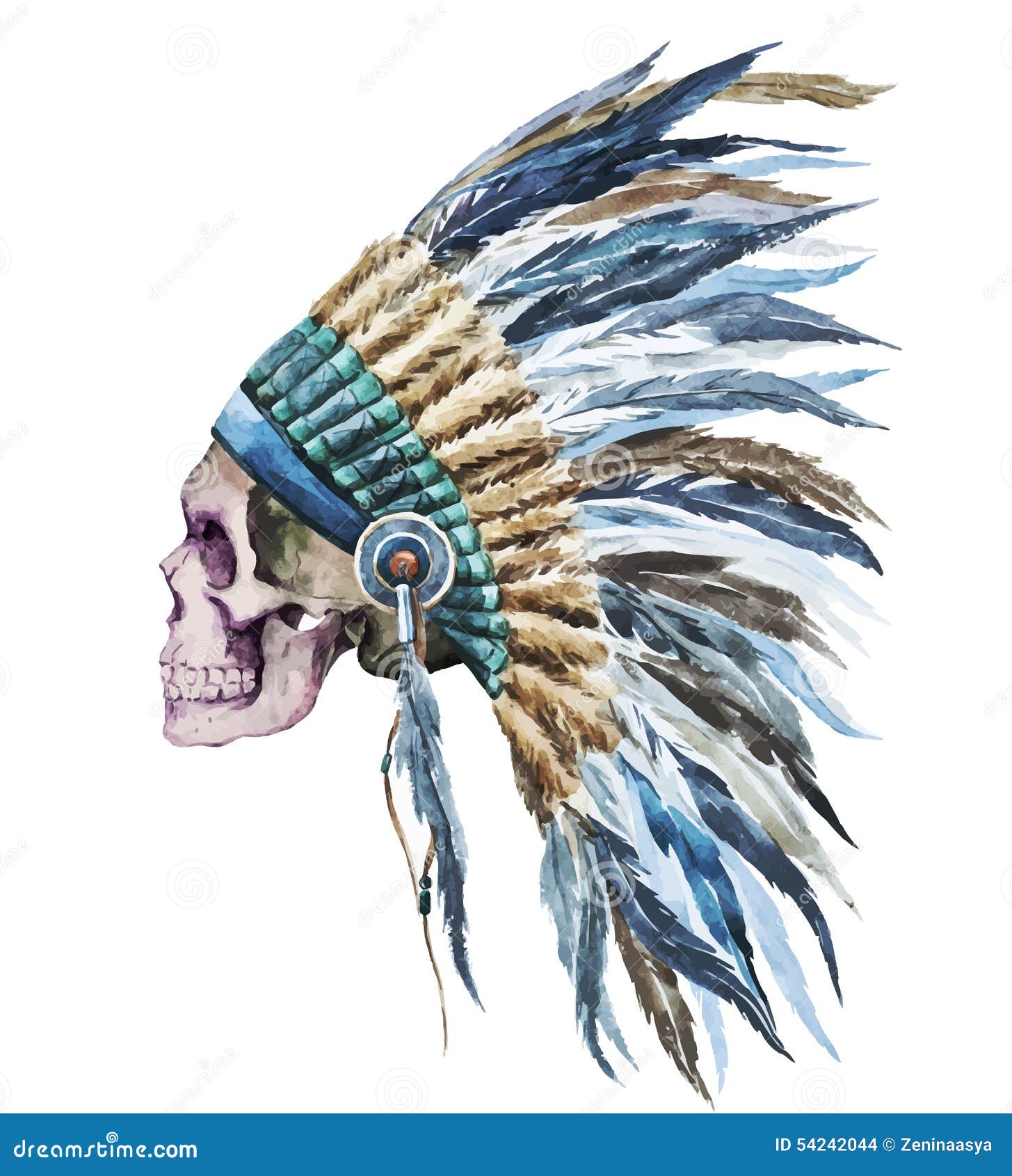 Native Skull Drawings