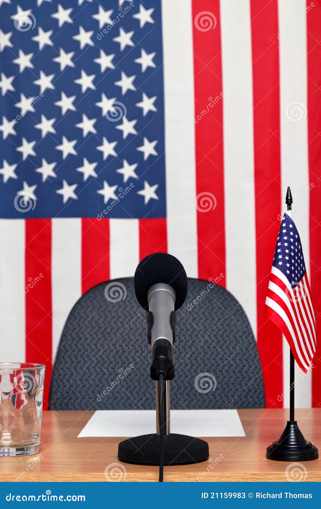 American news desk stock image. Image of stripes, leadership - 21159983