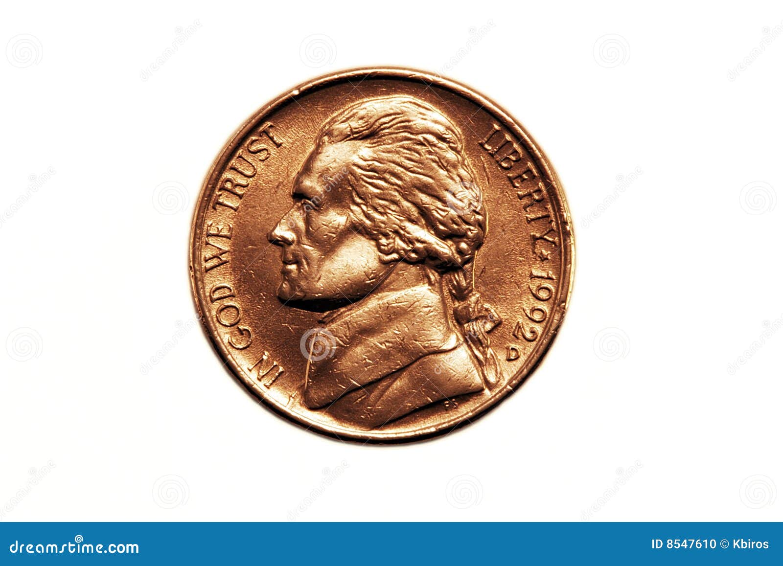 American nickel stock photo. Image of five, white, nickel - 8547610