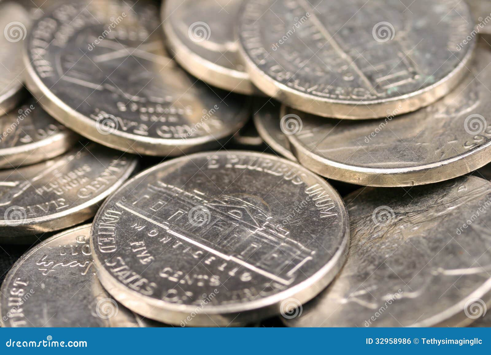 American Nickels stock photo. Image of stack, states - 32958986