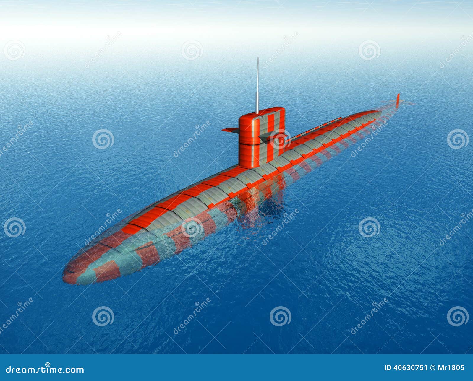 Submarine From The American Civil War Isolated On White Background ...