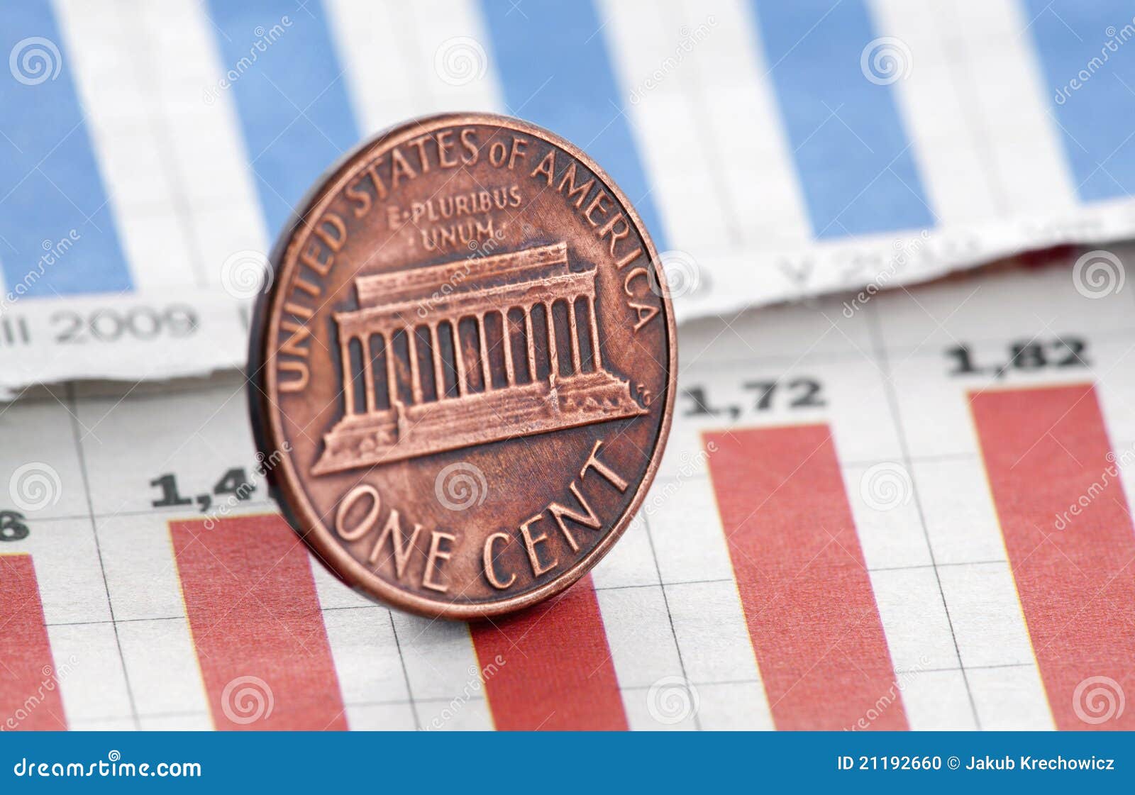 Newspaper With A Chart Showing Positive Development Royalty-Free Stock ...