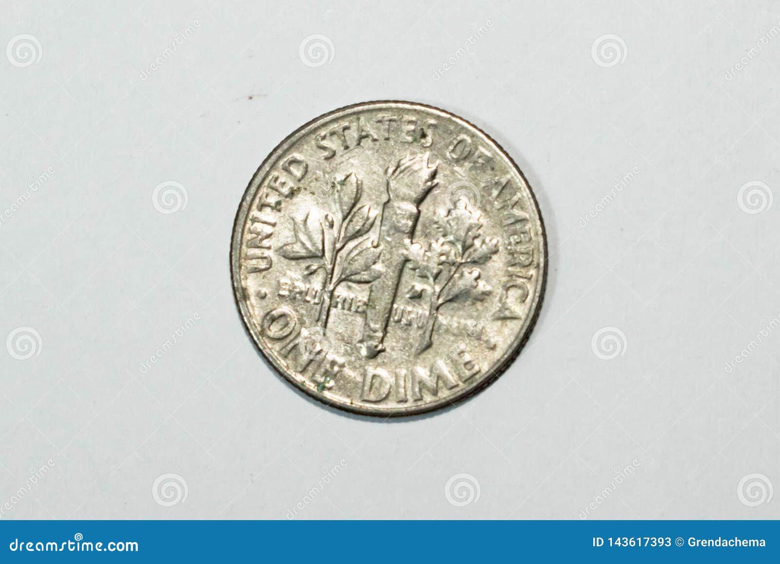 American One Dime, USA Ten Cent Stock Image - Image of copy, business ...
