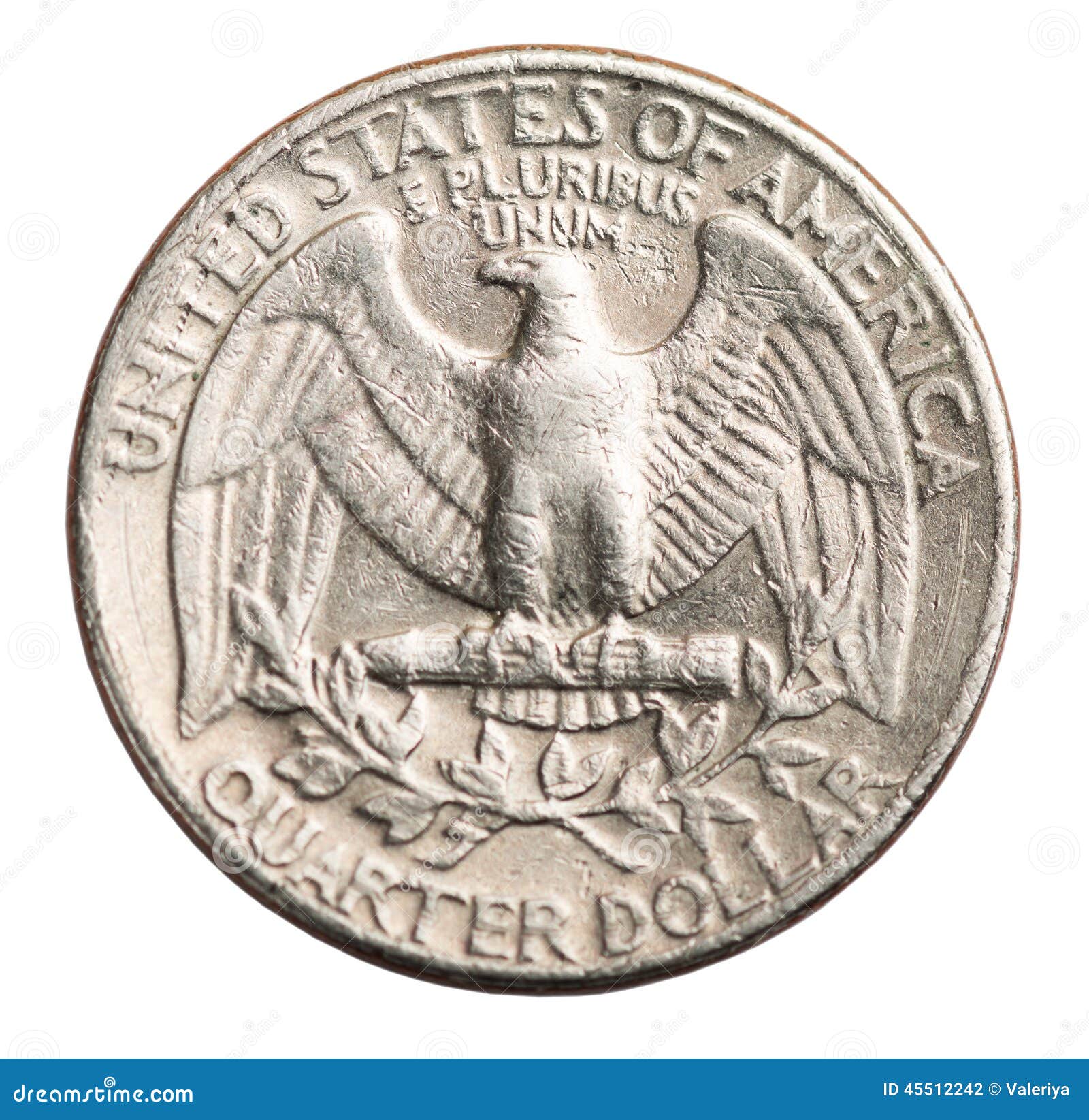 Back Of Quarter Coin
