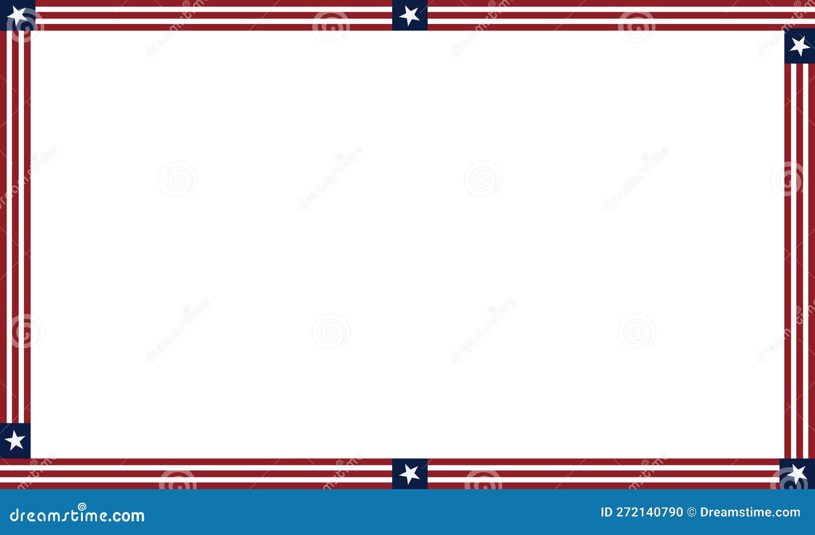 American Patriotic Border Frame. Vector Frame Stock Vector ...