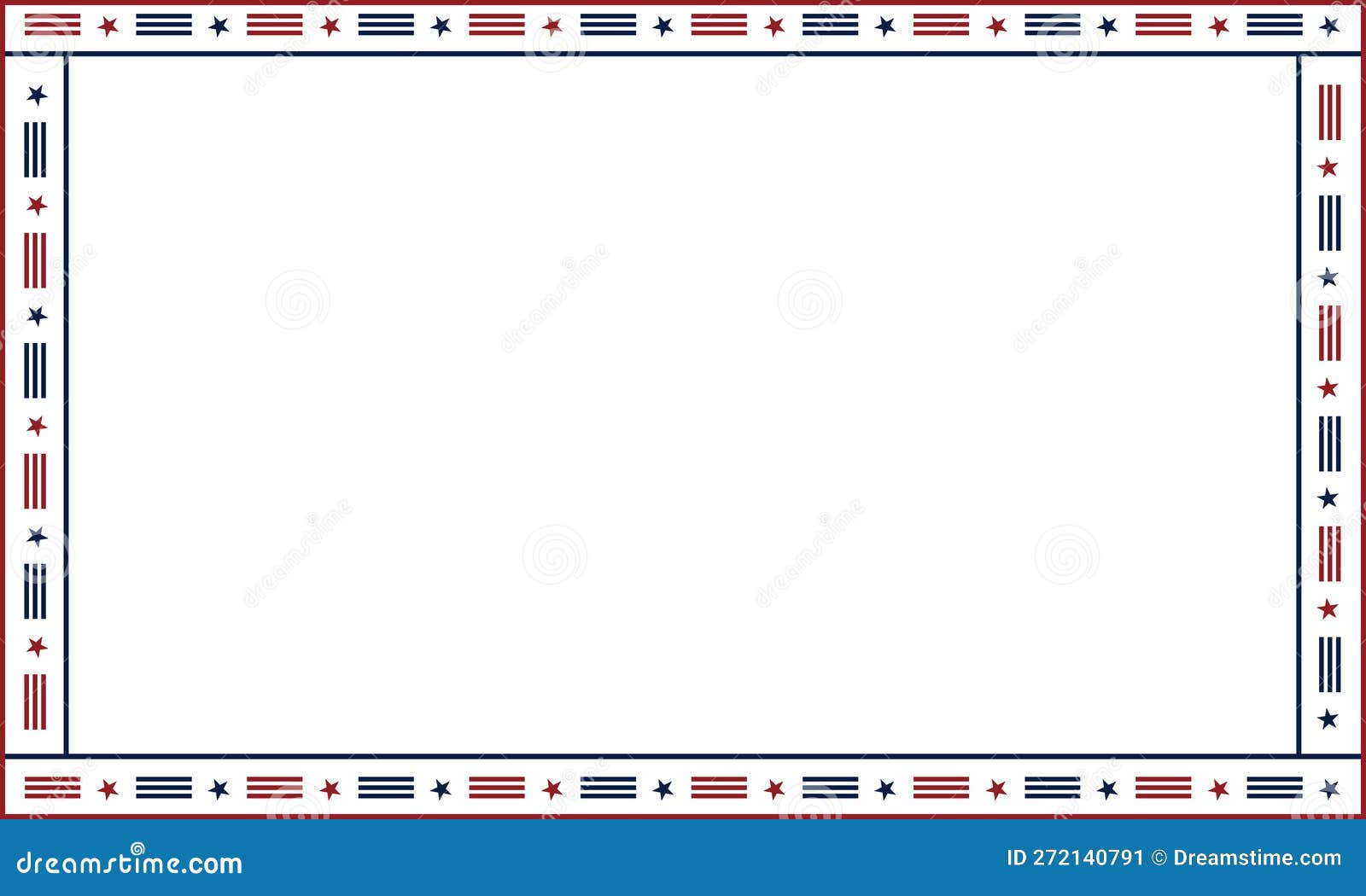 American Patriotic Border Frame. Vector Frame Stock Vector ...