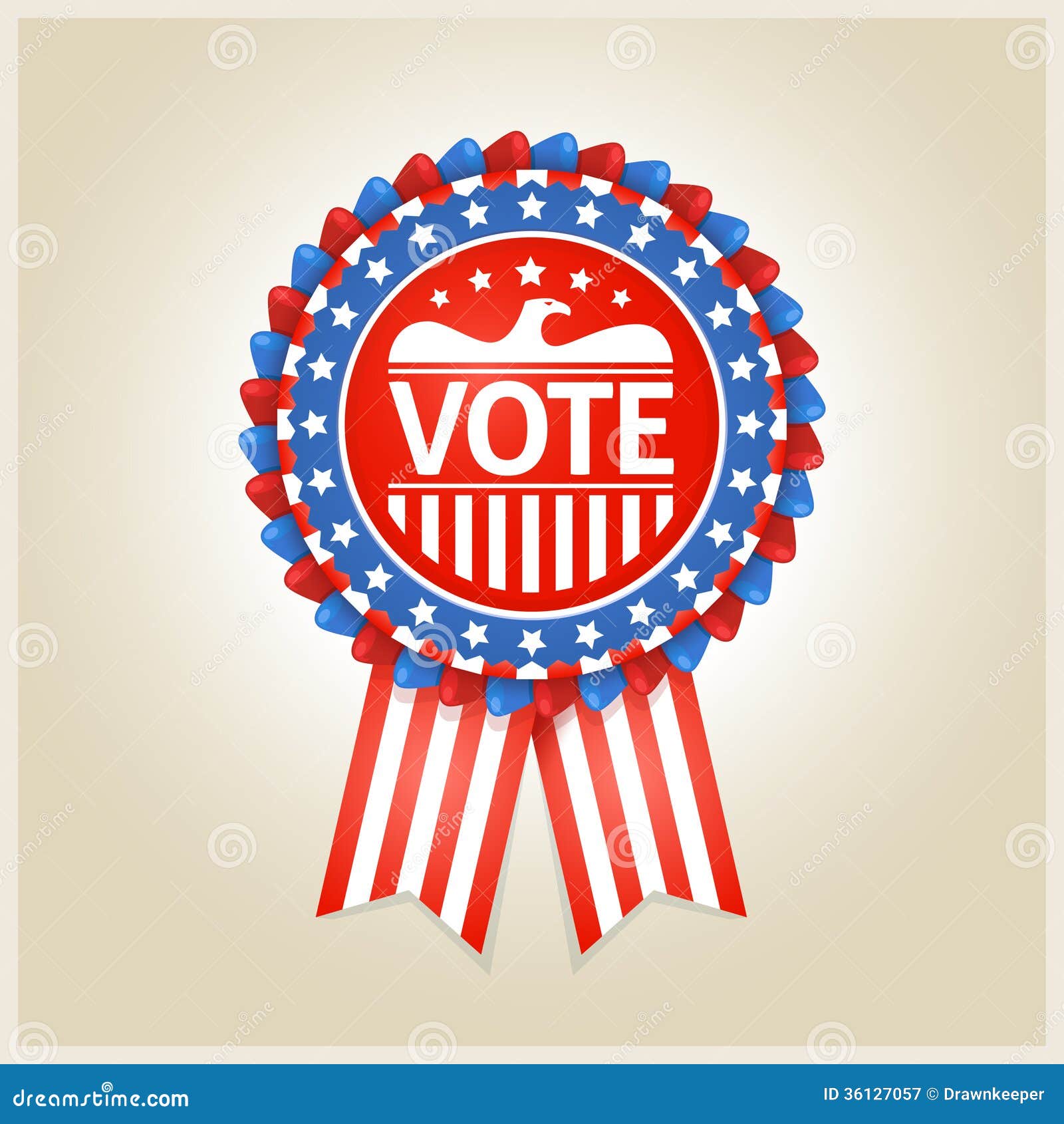 American Patriotic Election Label Stock Illustration - Illustration of ...