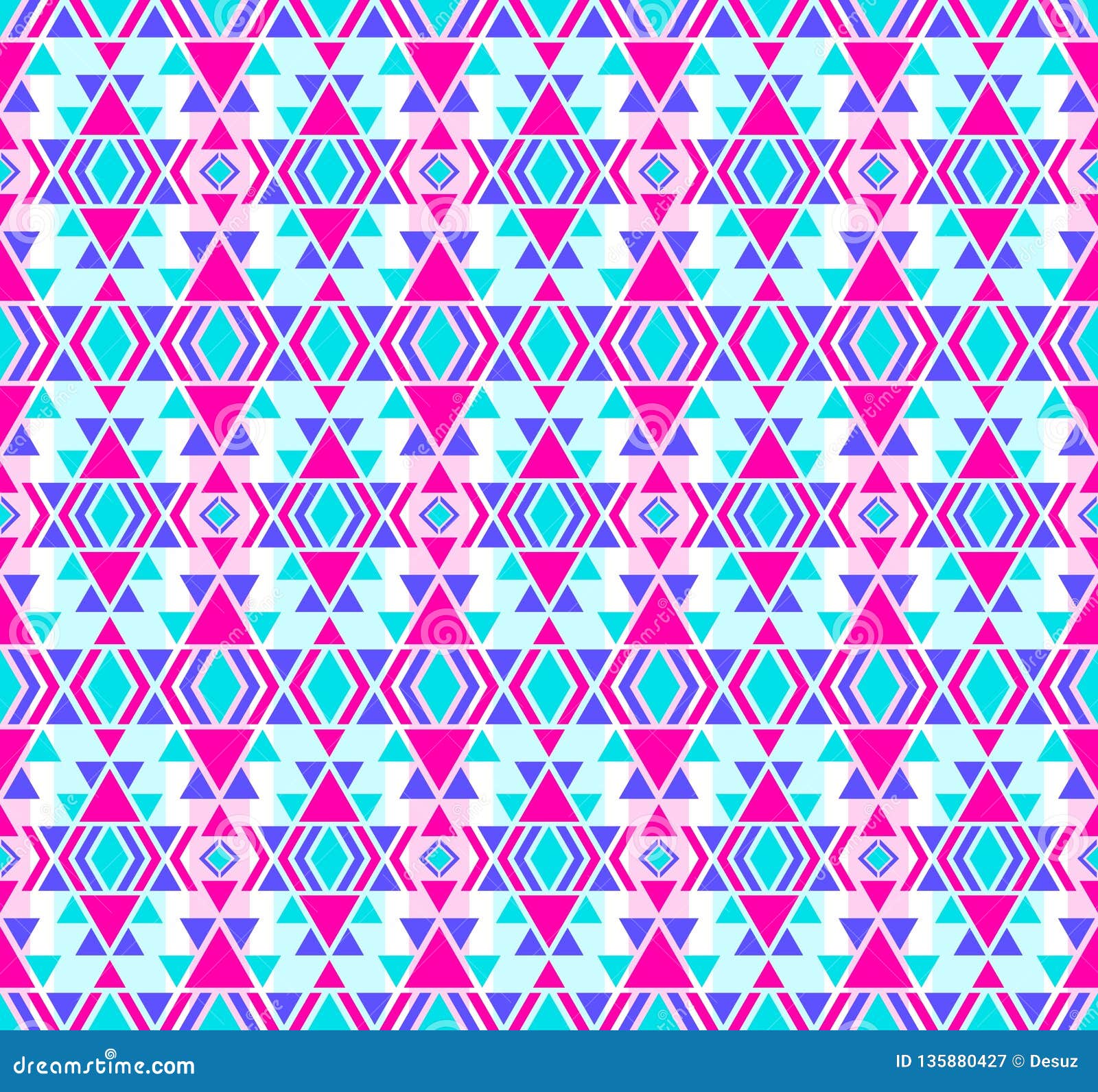 American Pattern. Geometric Seamless Ornament. Stock Vector ...