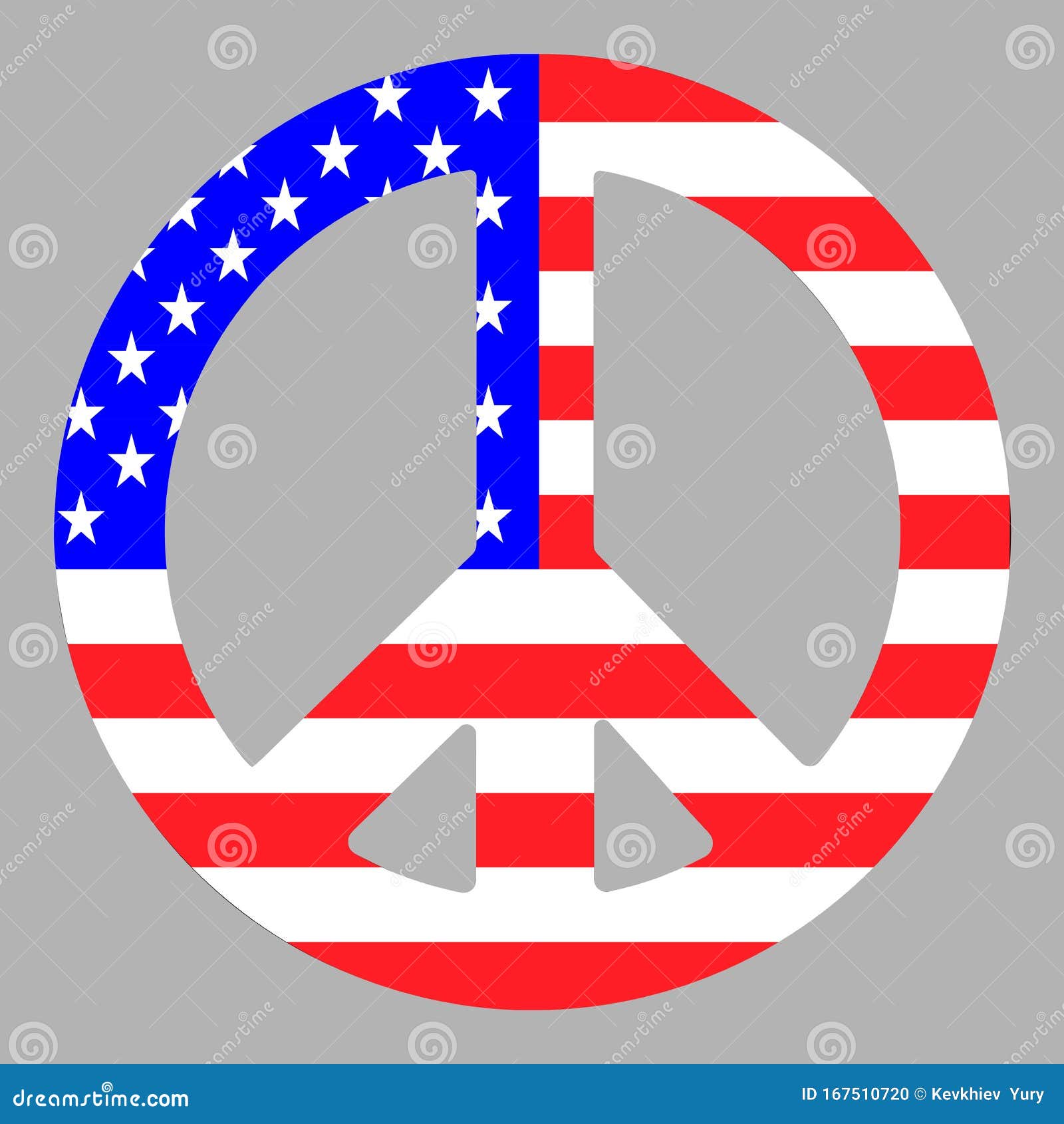 American Peace Pacific Symbol Vector Illustration Eps 10 Vektor ...