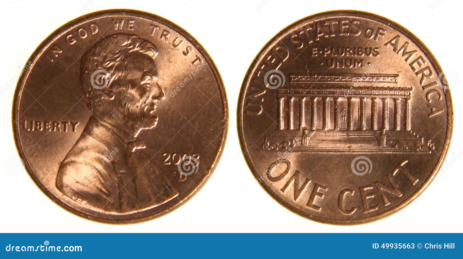American Penny from 2003 stock image. Image of america - 49935663