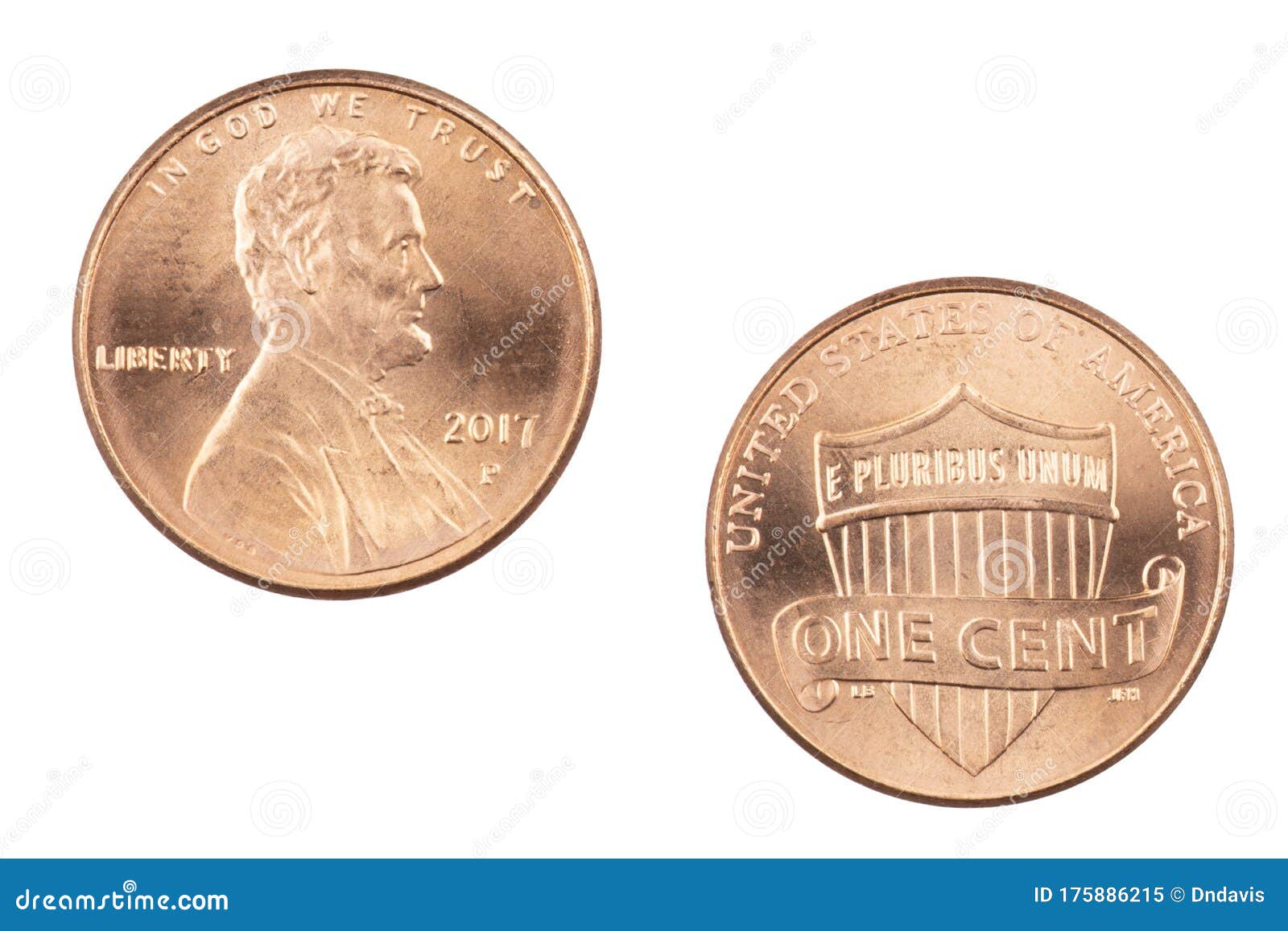 American Penny On Newspaper Chart Royalty-Free Stock Photography ...