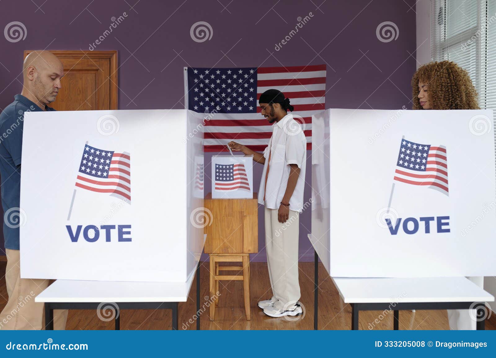 American People Voting for Their Country Stock Photo - Image of ...