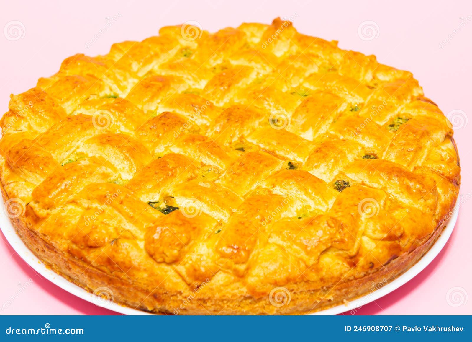 American Pie with Baked Crust Stock Image - Image of rustic, handmade ...