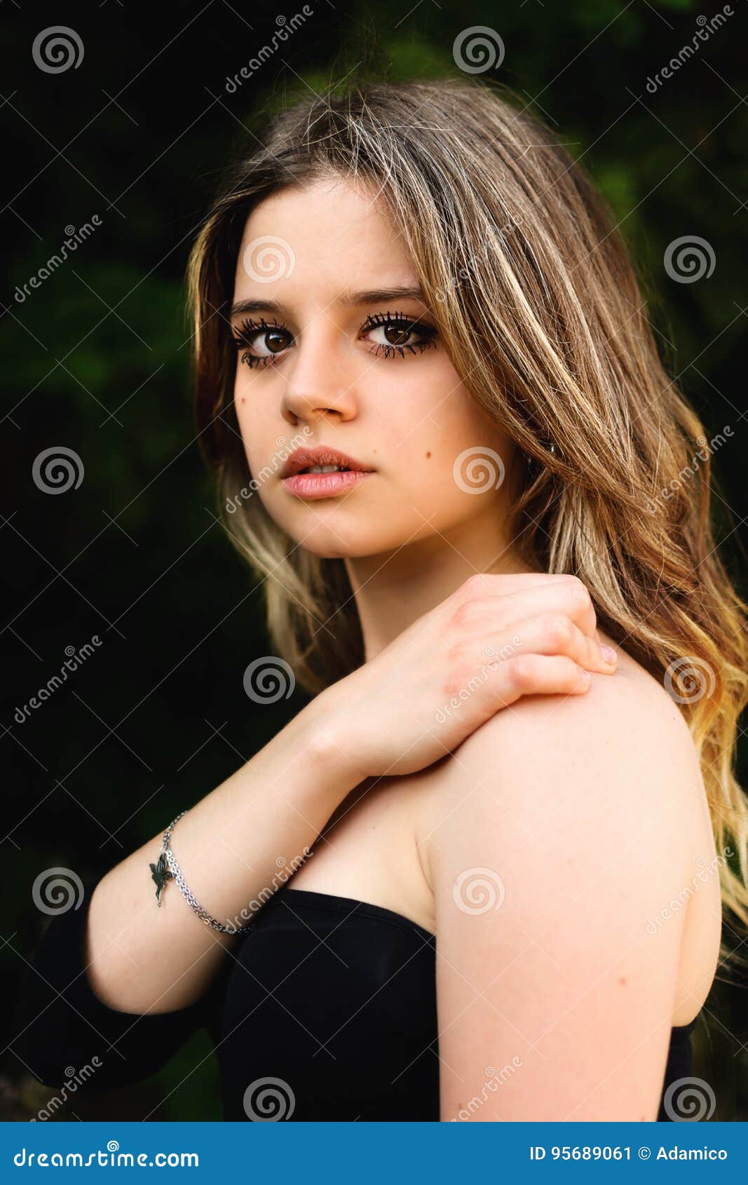 American Plan of Model that Lood at Camera Stock Image - Image of ...