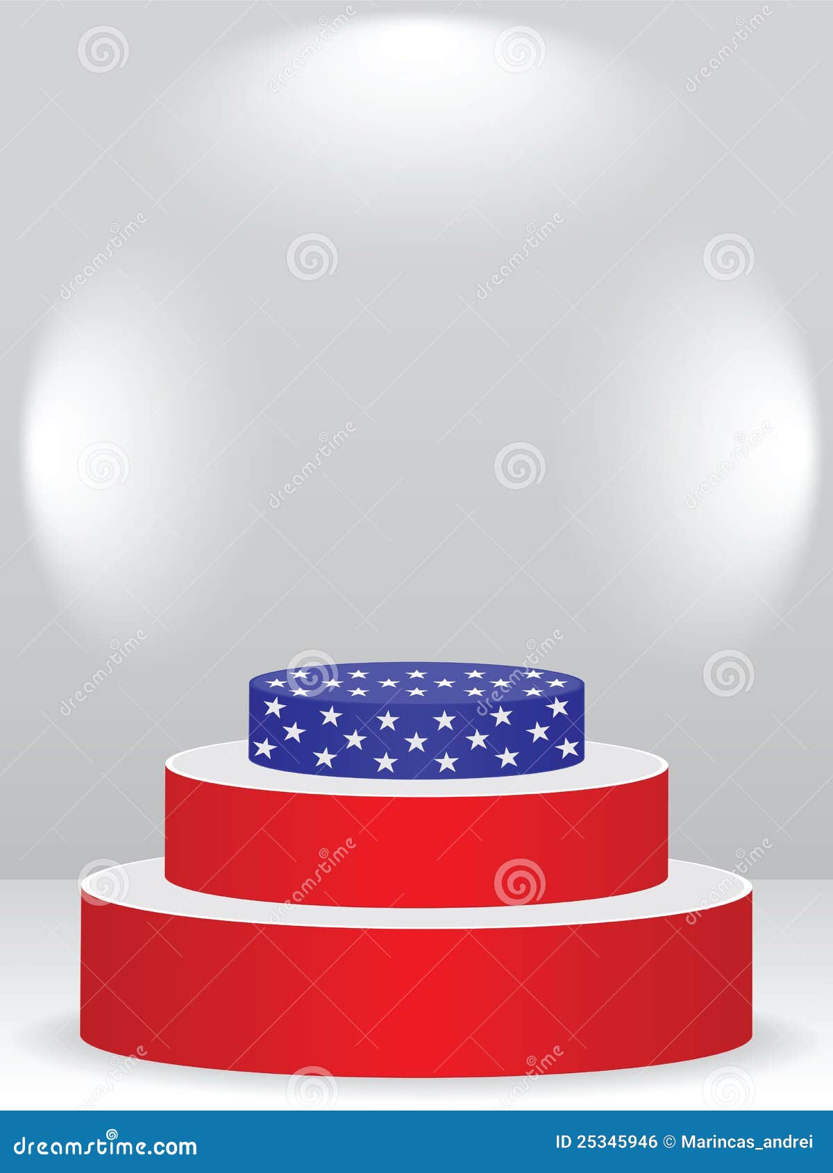 American podium stock vector. Illustration of performance - 25345946