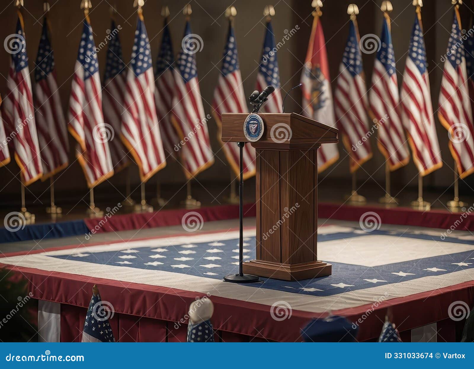 American Podium for Speech, Leadership and Public Speaking Stock ...