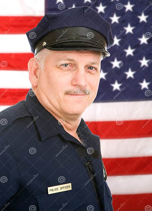 American Policeman stock image. Image of head, background - 5558703