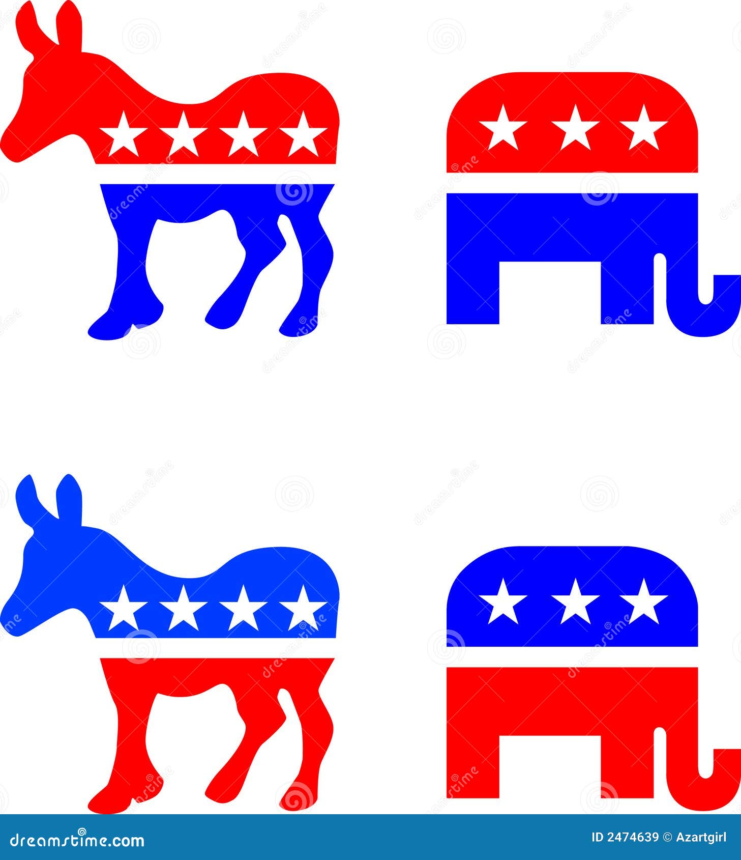 American Political Symbols editorial stock image. Illustration of ...