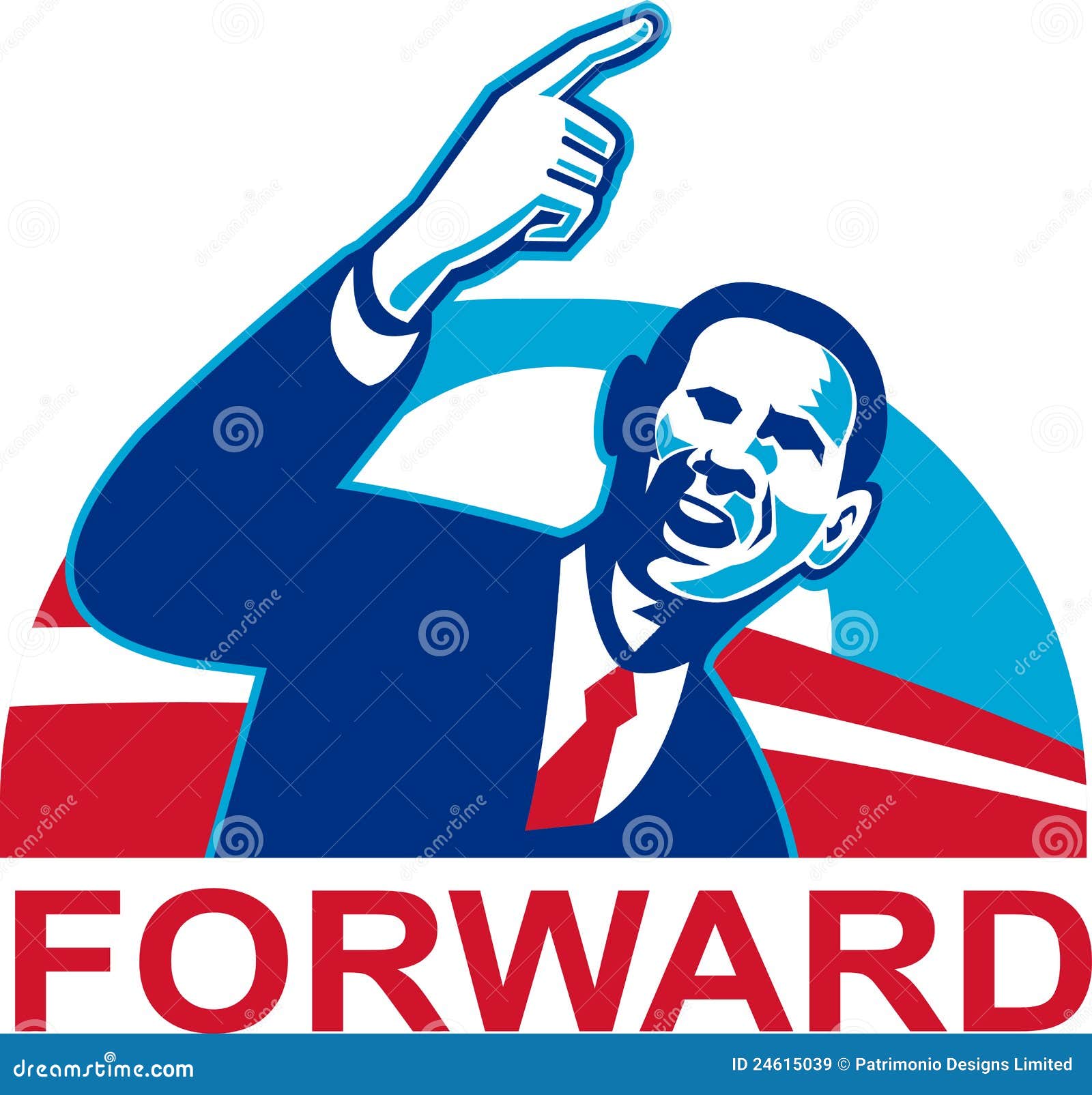 American President Barack Obama Pointing Forward Editorial Stock Image ...