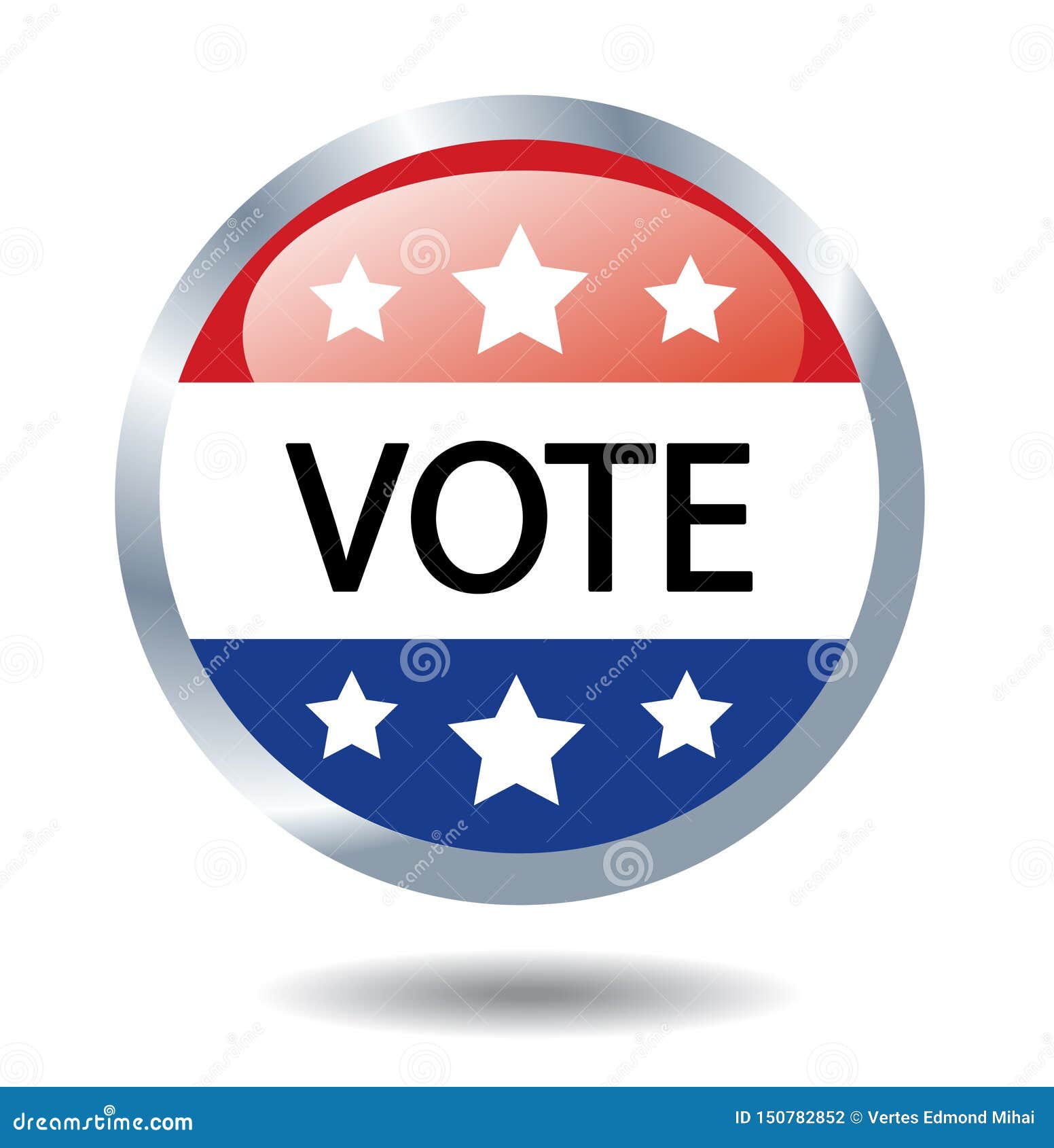 American Presidential Election Badges Stock Vector - Illustration of ...