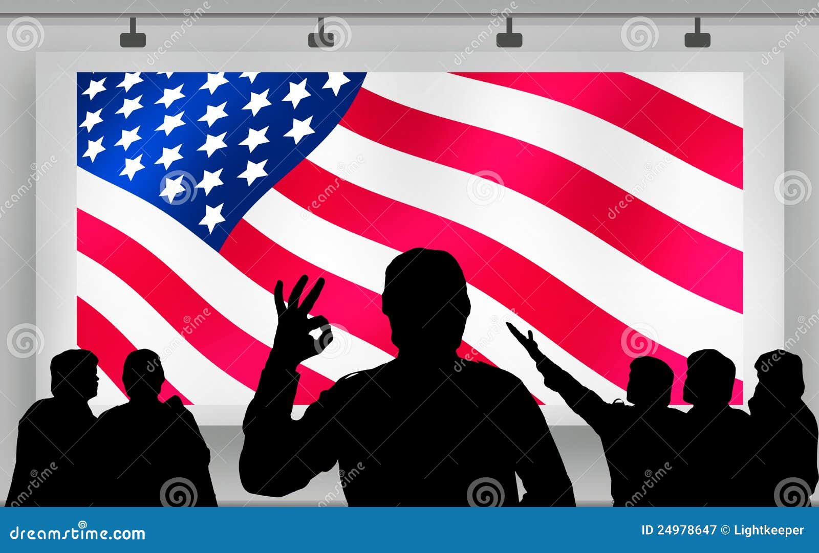 American Presidential Elections Banner Stock Illustration ...