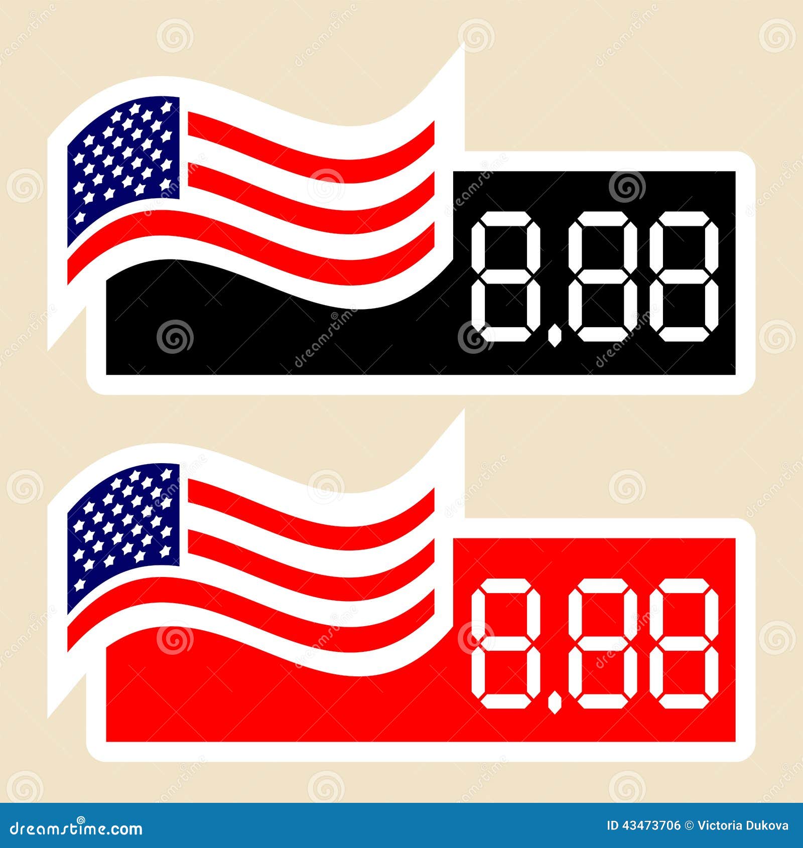 American Price tags stock illustration. Illustration of label - 43473706