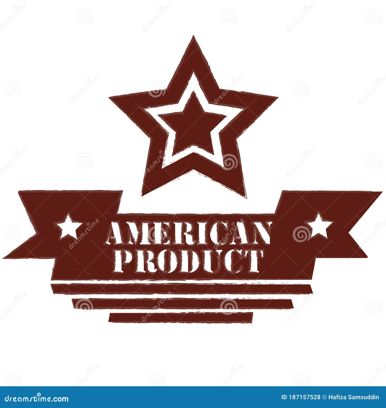 American Product Label. Vector Illustration Decorative Design Stock ...