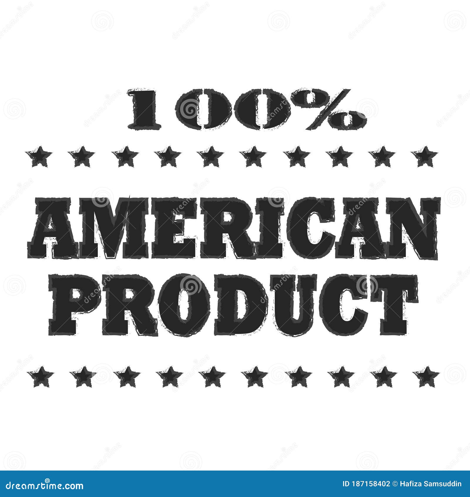 American Product Label. Vector Illustration Decorative Design Stock ...