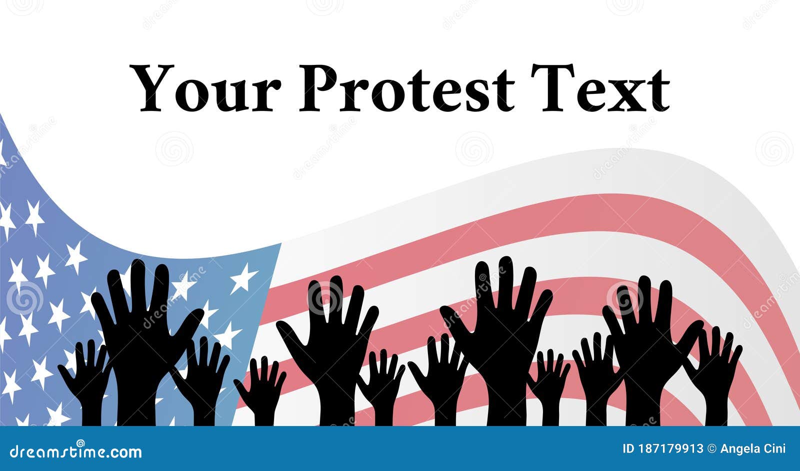 American Protest Background Illustration Stock Vector - Illustration of ...