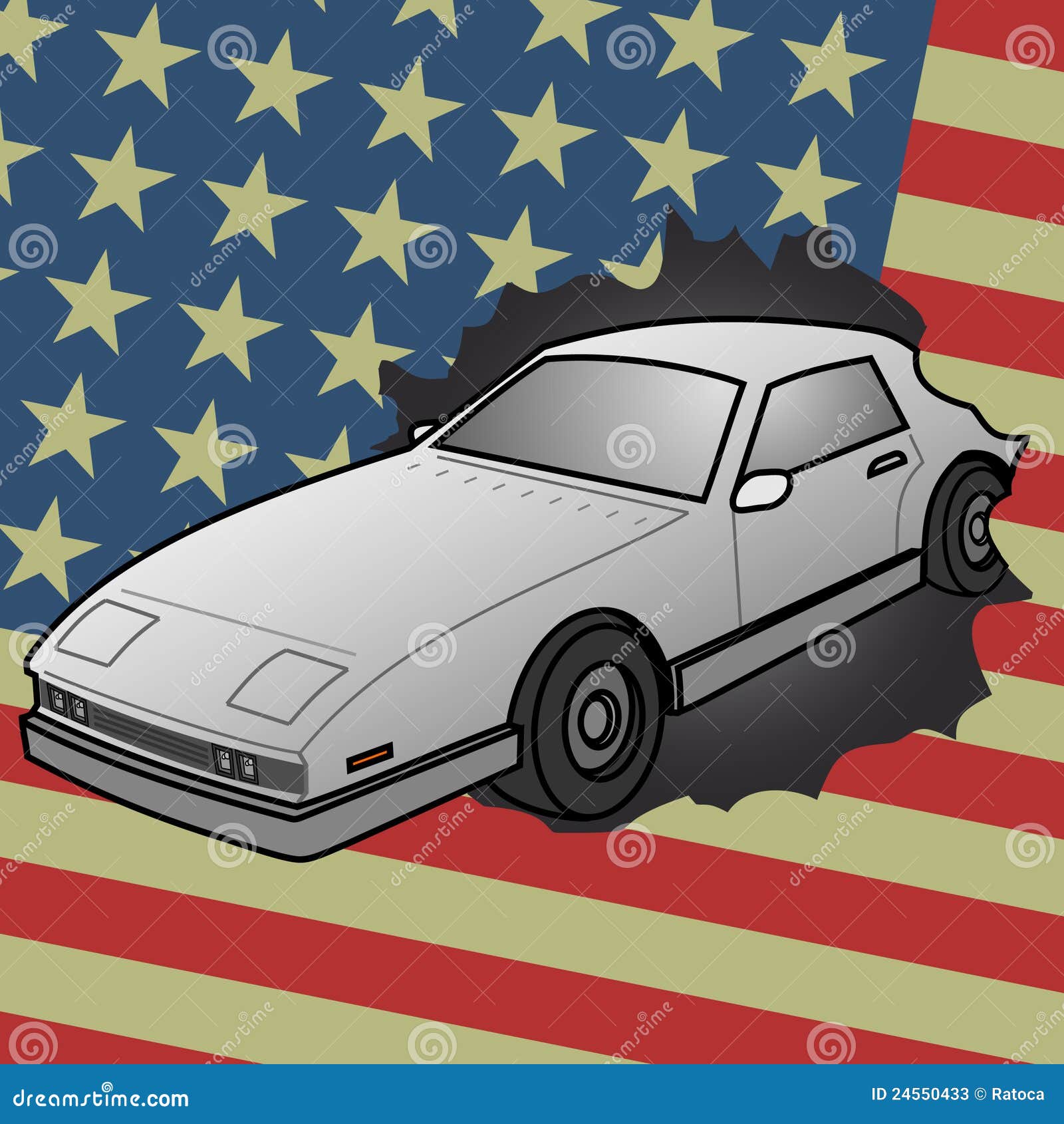 American racing stock vector. Illustration of nation - 24550433