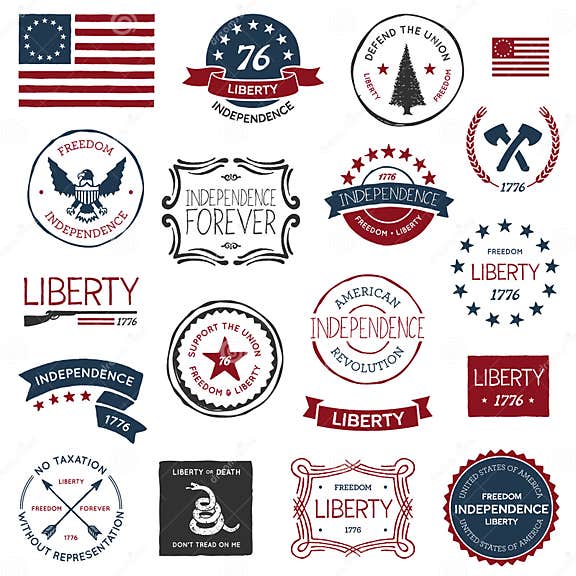 American Revolution Designs Stock Vector - Illustration of classic ...