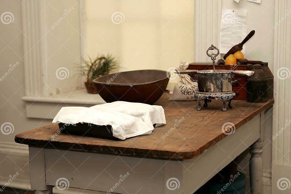 American Revolution Kitchen Stock Photo - Image of reenact, vintage ...