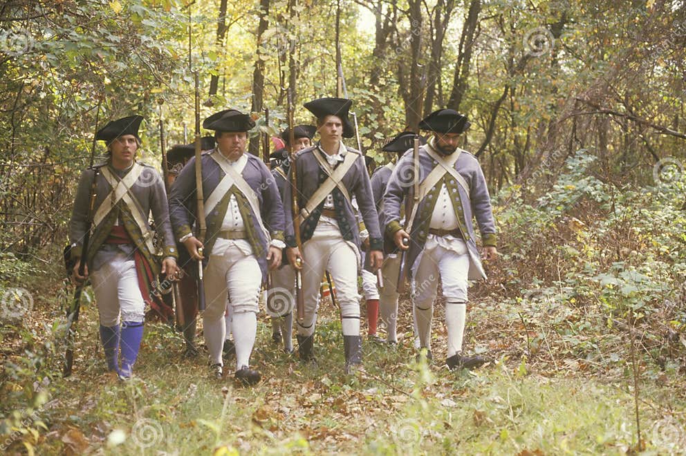 American Revolutionary War Reenactment Editorial Stock Photo - Image of ...