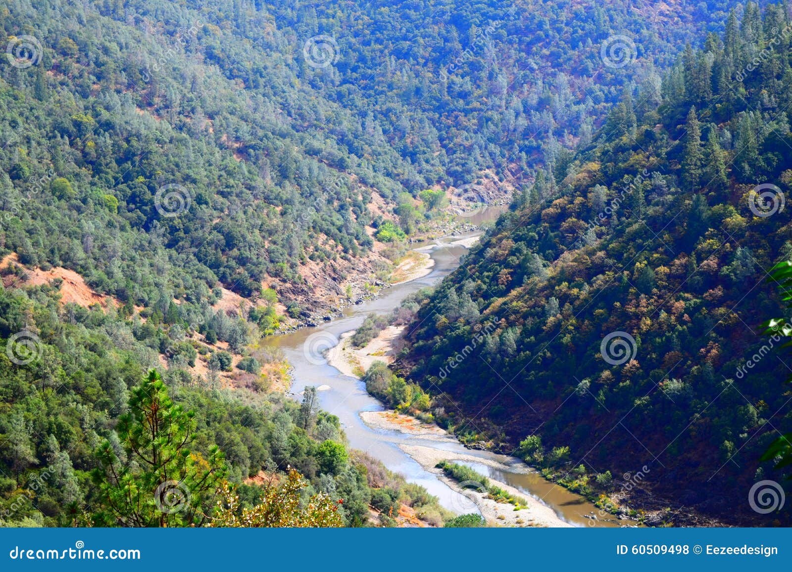 American River North Fork, California Drought Stock Photo - Image of ...