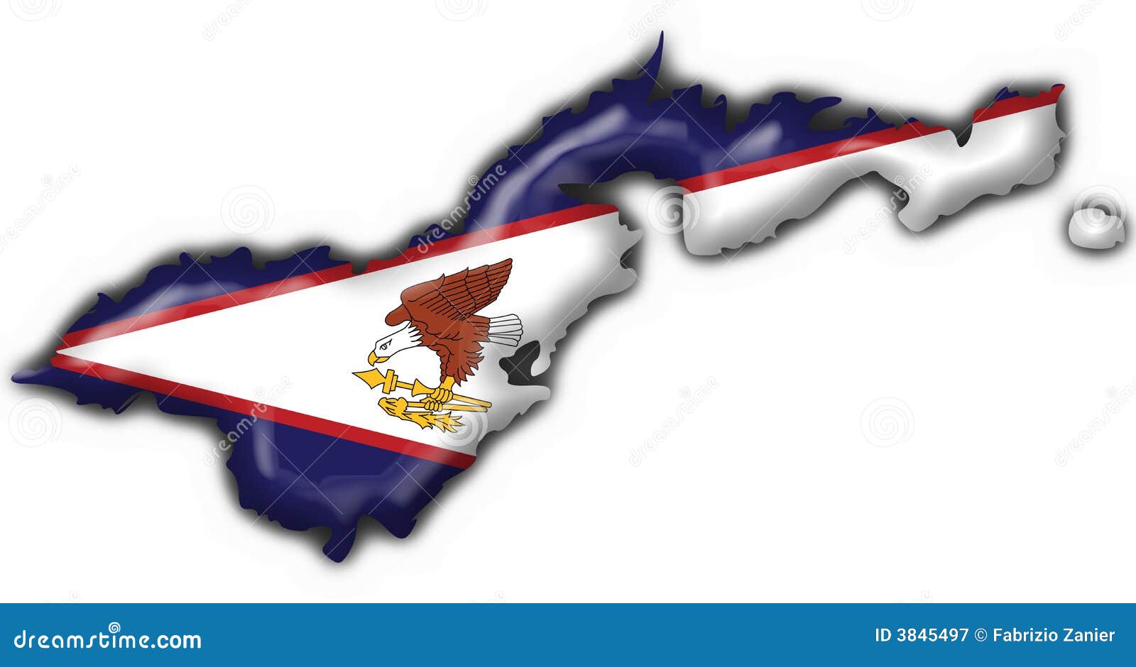 American Samoa Button Map Round Shape Stock Illustration - Illustration ...