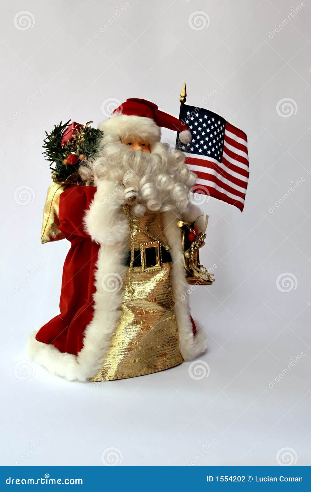 American Santa Claus stock photo. Image of long, robe - 1554202
