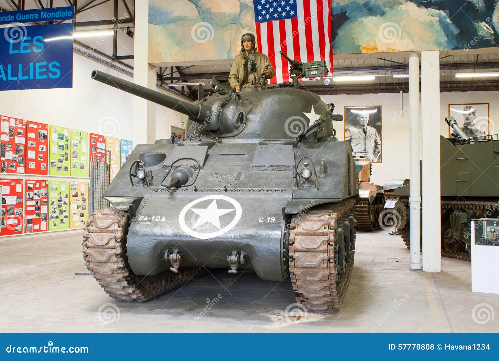 American Sherman Tank from World War II. Editorial Stock Photo - Image ...