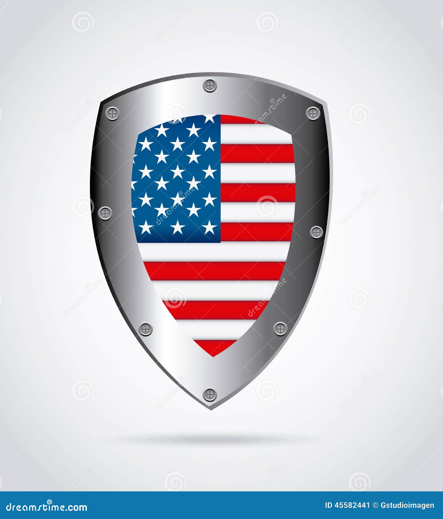 American shield design stock vector. Illustration of blue - 45582441