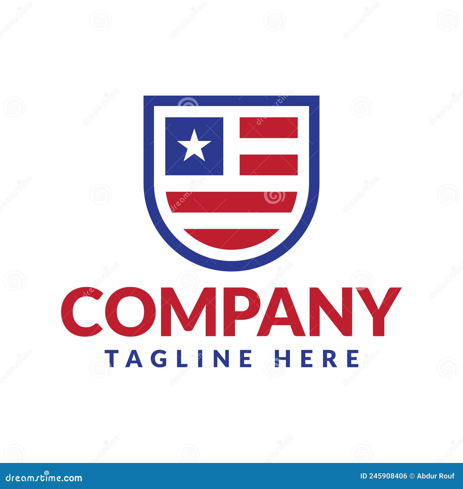 American Shield Logo Design Stock Vector - Illustration of graphic ...