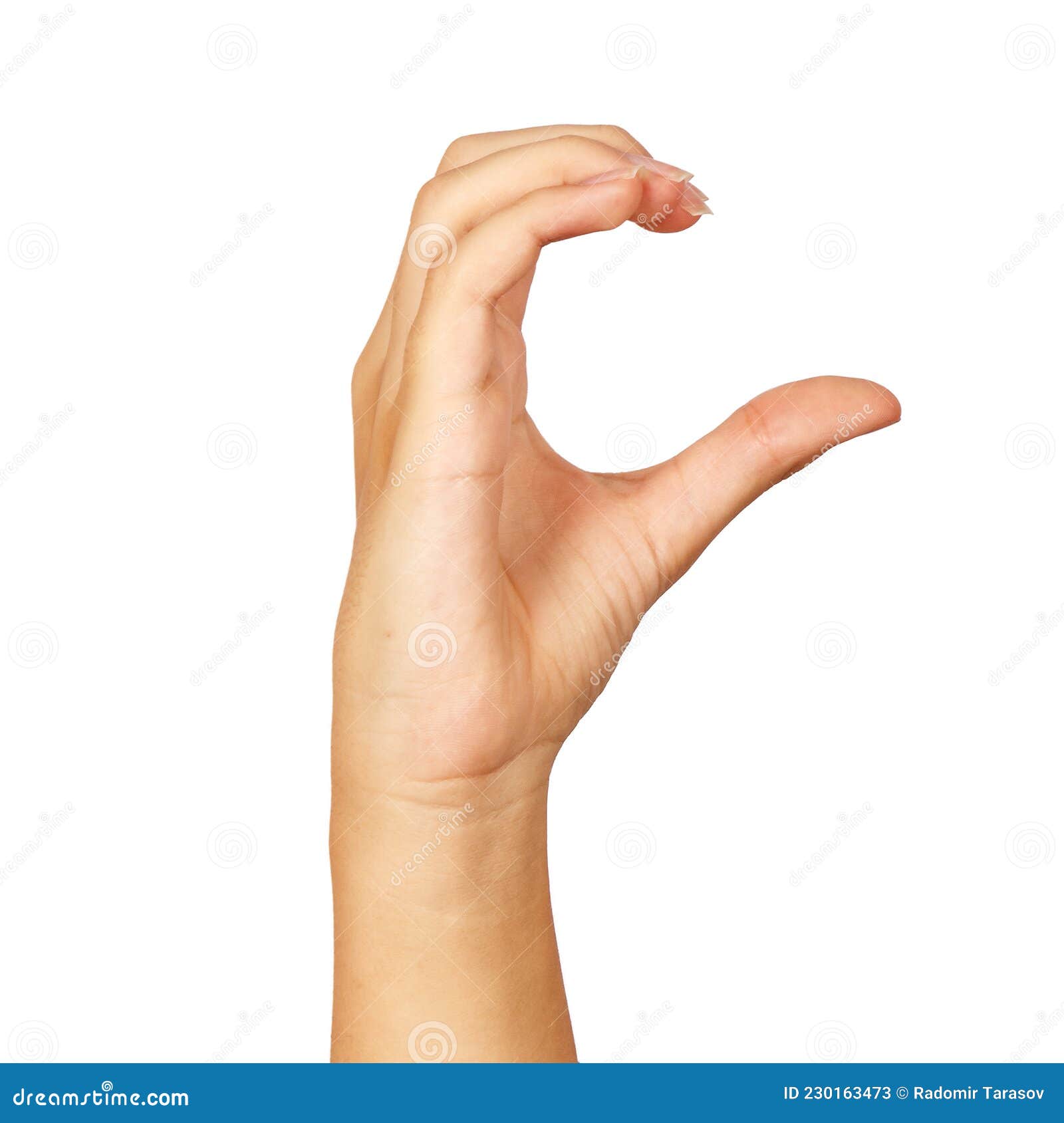 American Sign Language Letter C Stock Image - Image of help, element ...