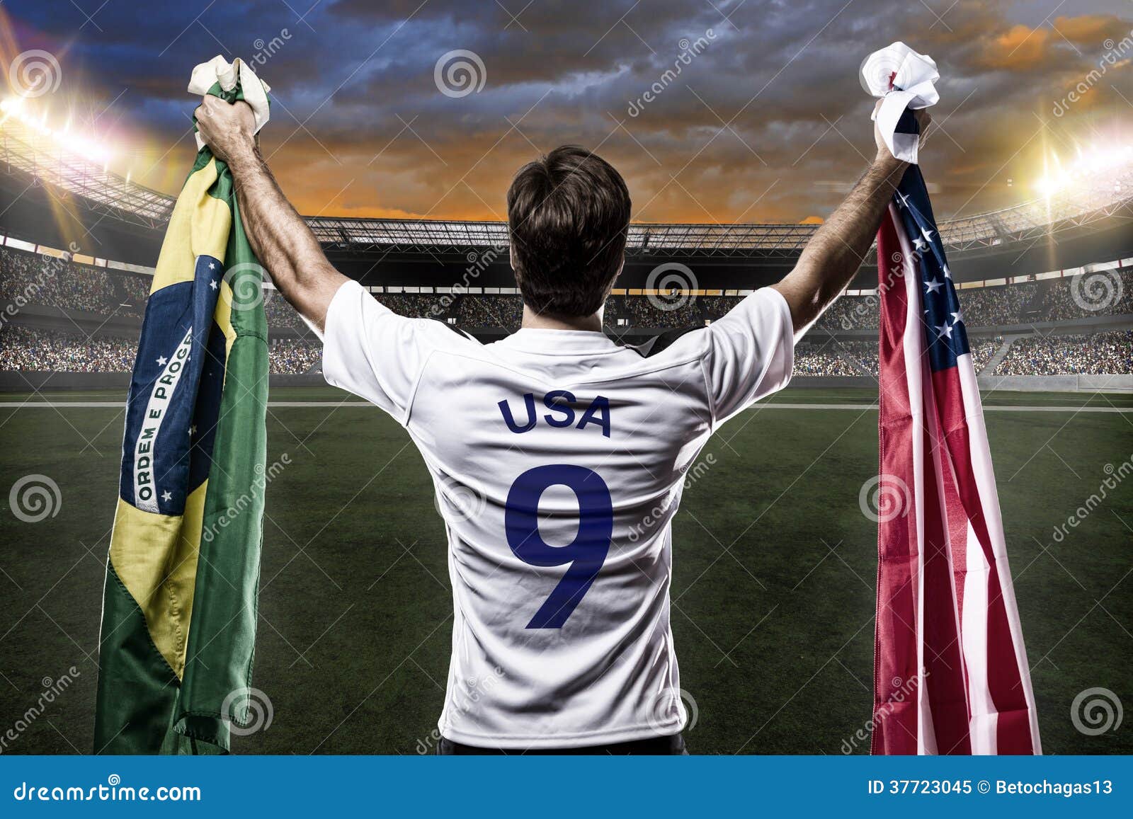 American soccer player stock image. Image of american - 37723045