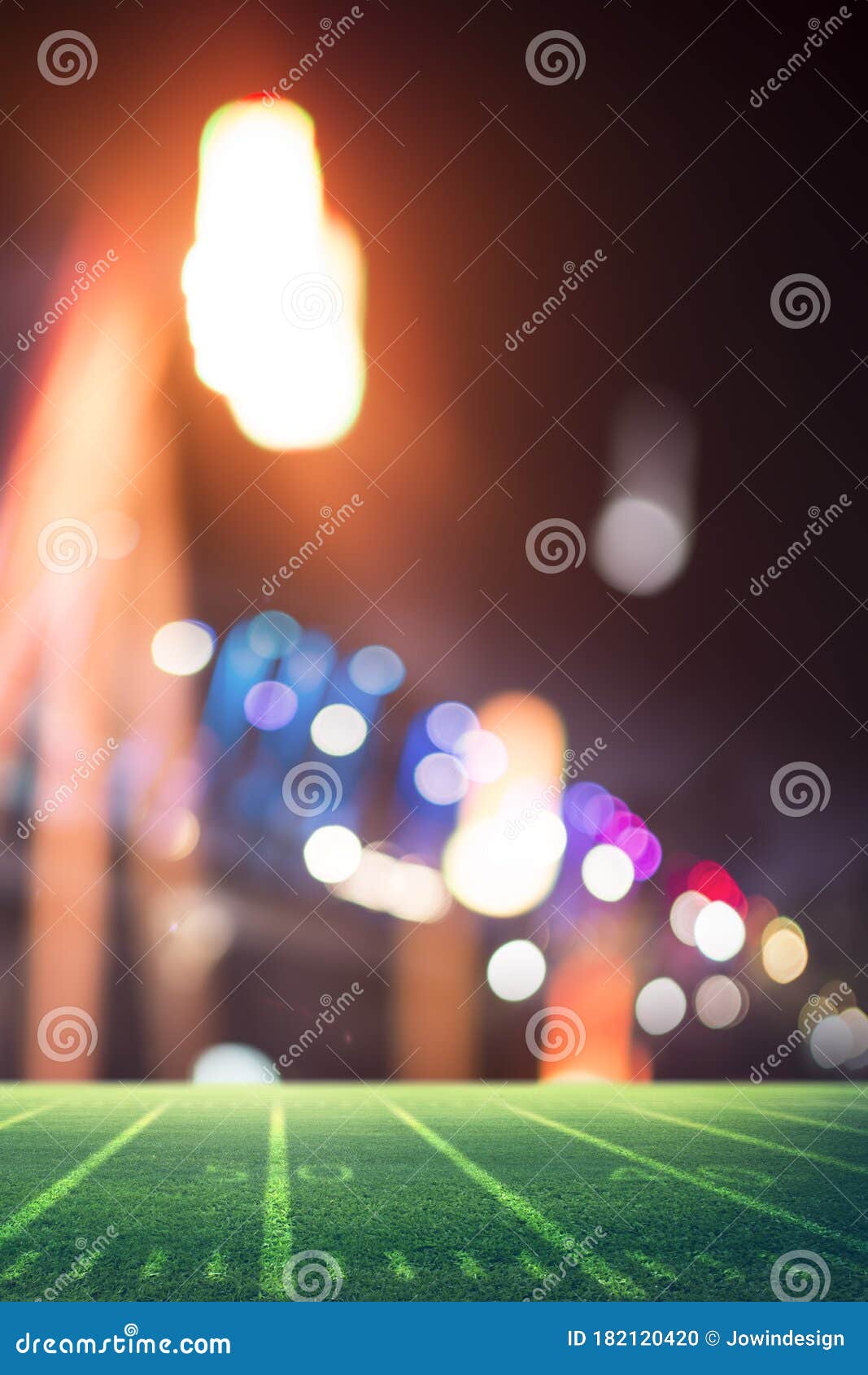 Stadium in Lights and Flashes Stock Illustration - Illustration of game ...