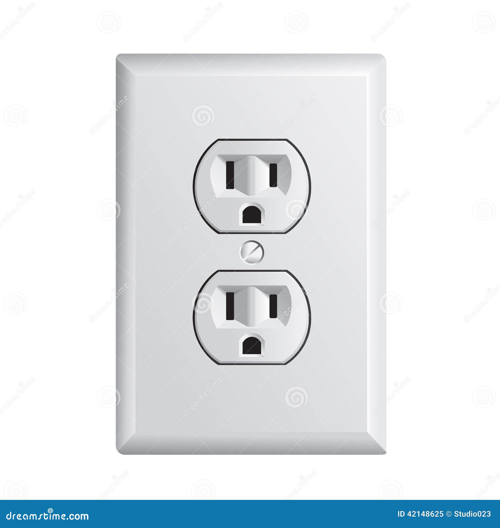 American socket stock vector. Illustration of plate, socket - 42148625