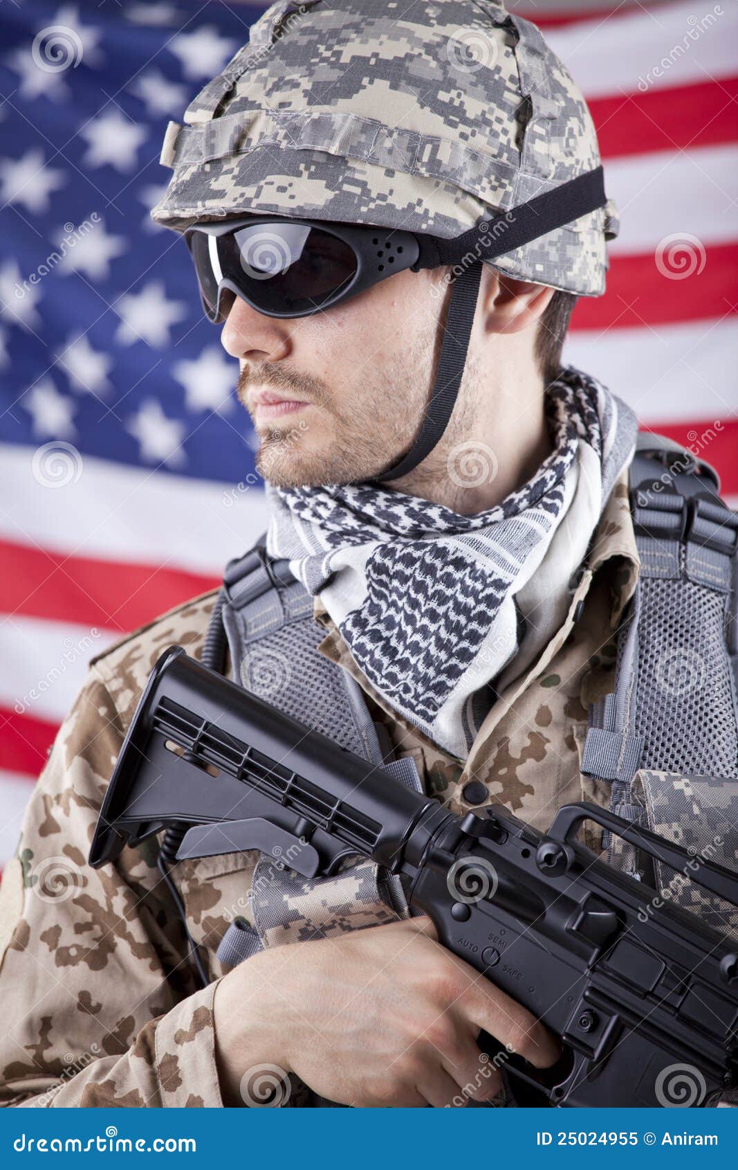 American soldier stock image. Image of army, protection - 25024955